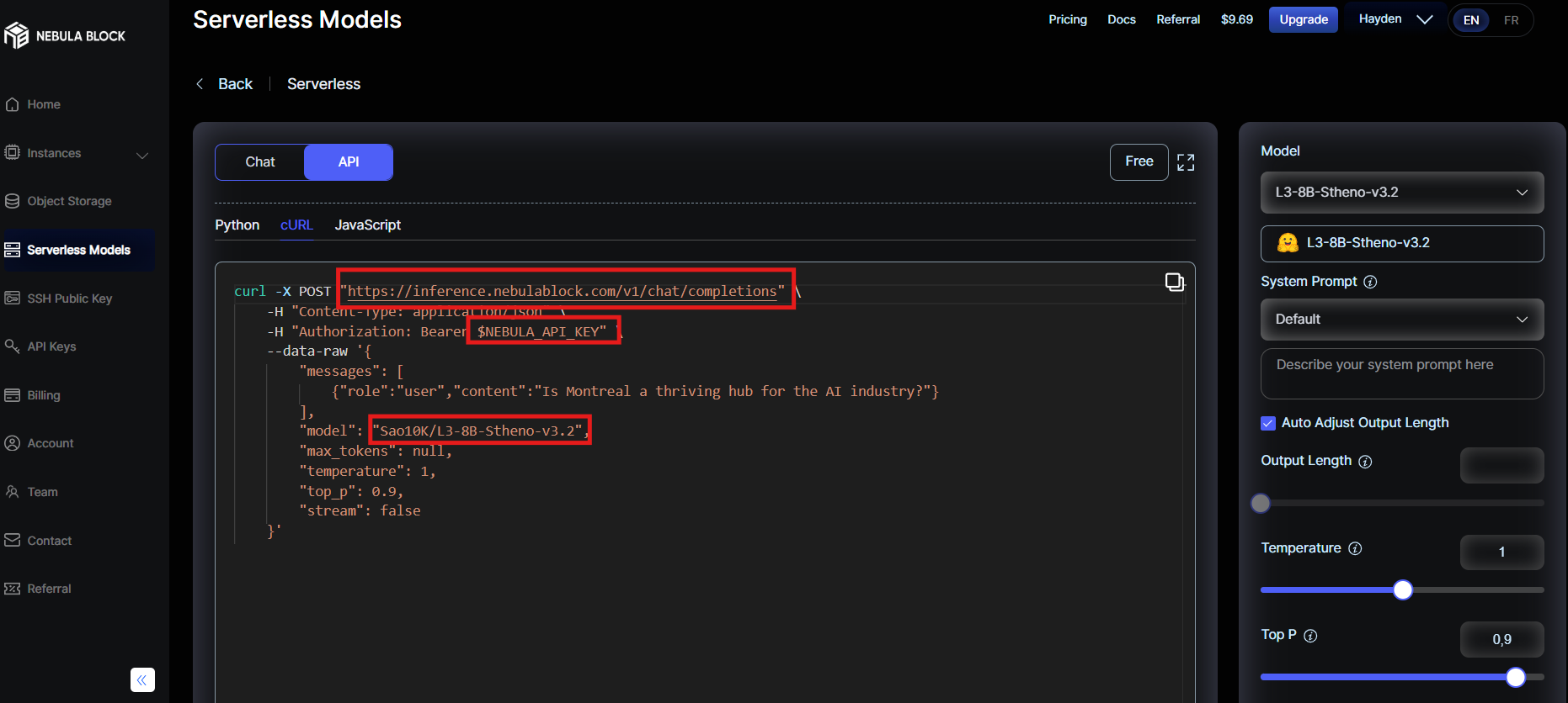 Introducing L3-8B Stheno v3.2 on Nebula Block — Free Inference for All